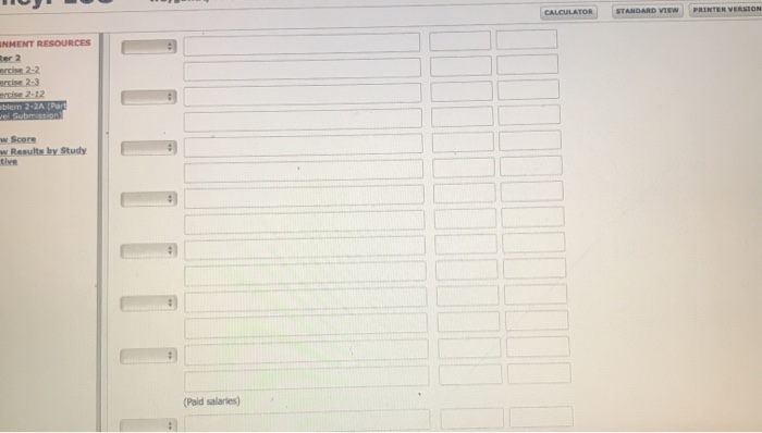 Solved Problem 2-2A (Part Level Submission) Julia Dumars is | Chegg.com