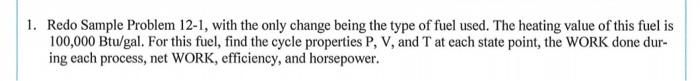 1. Redo Sample Problem 12-1, with the only change | Chegg.com