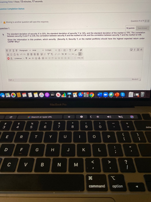 Solved maining Time: 1 hour, 13 minutes, 17 seconds. estion | Chegg.com Solved maining Time: 1 hour, 13 minutes, 17 seconds. estion | Chegg.com