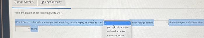 Solved Fill in the blanks in the following sentences: How a | Chegg.com