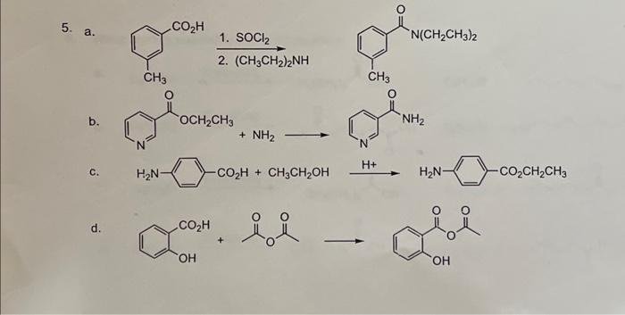 Solved 2. (CH3CH2)2NH 1. SOCl2 +NH2 + | Chegg.com