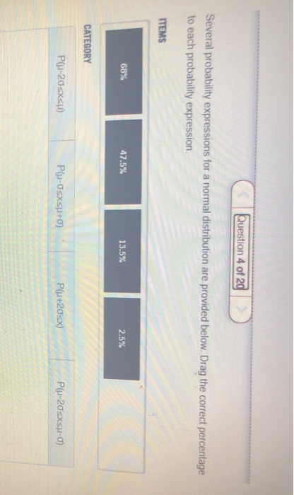 Solved Question 4 of 20 Several probability expressions for | Chegg.com
