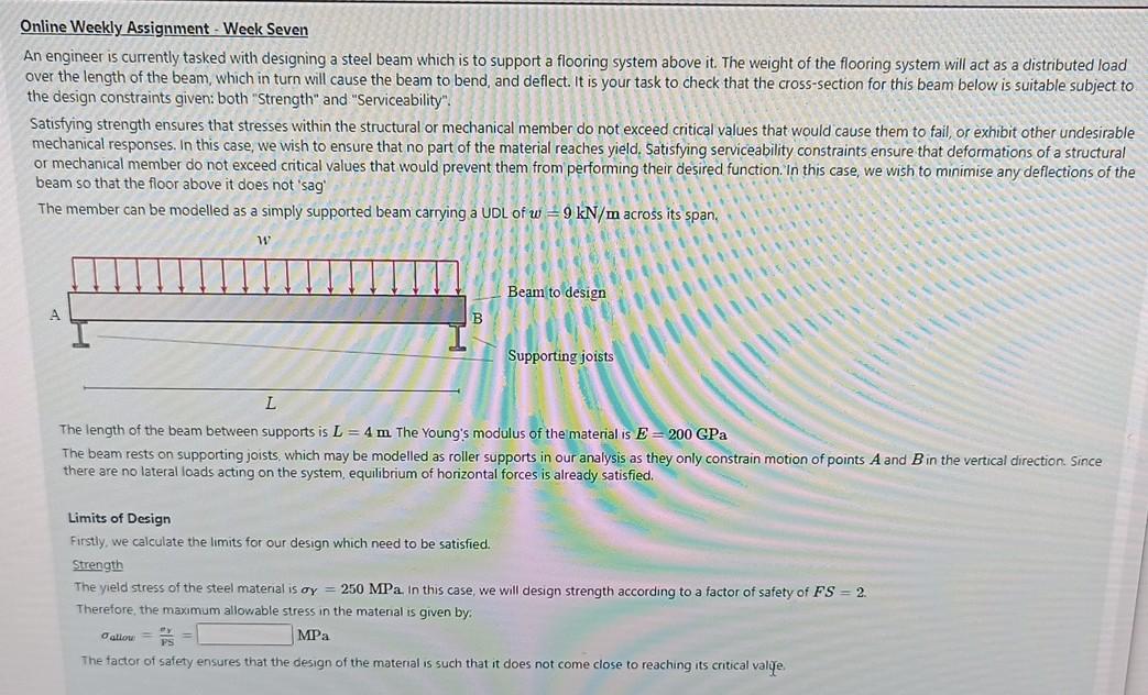 Solved Serviceability The following is an extract from | Chegg.com