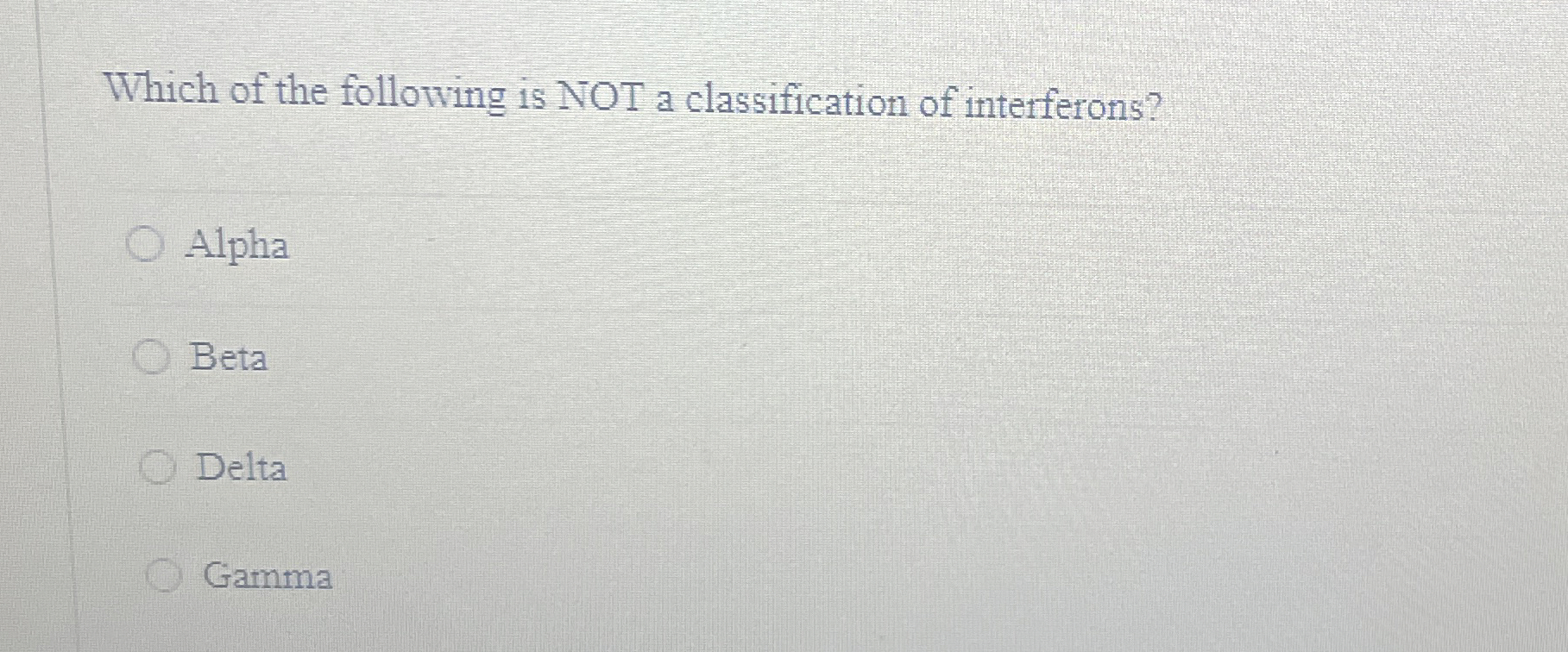 Solved Which of the following is NOT a classification of | Chegg.com
