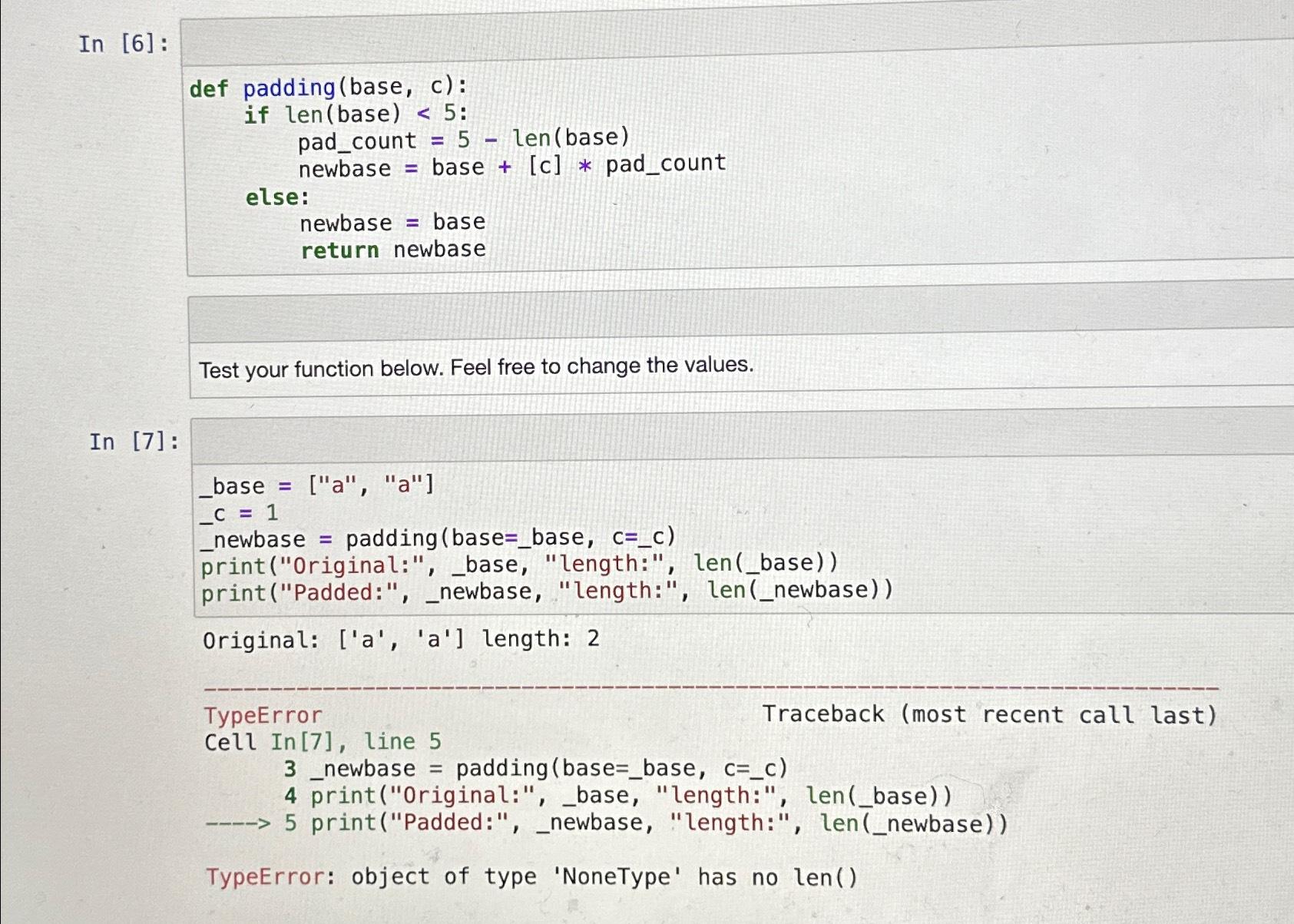 Solved What's wrong with my code? Please help | Chegg.com