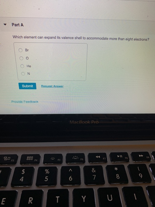Solved Part A Which element can expand its valence shell to | Chegg.com