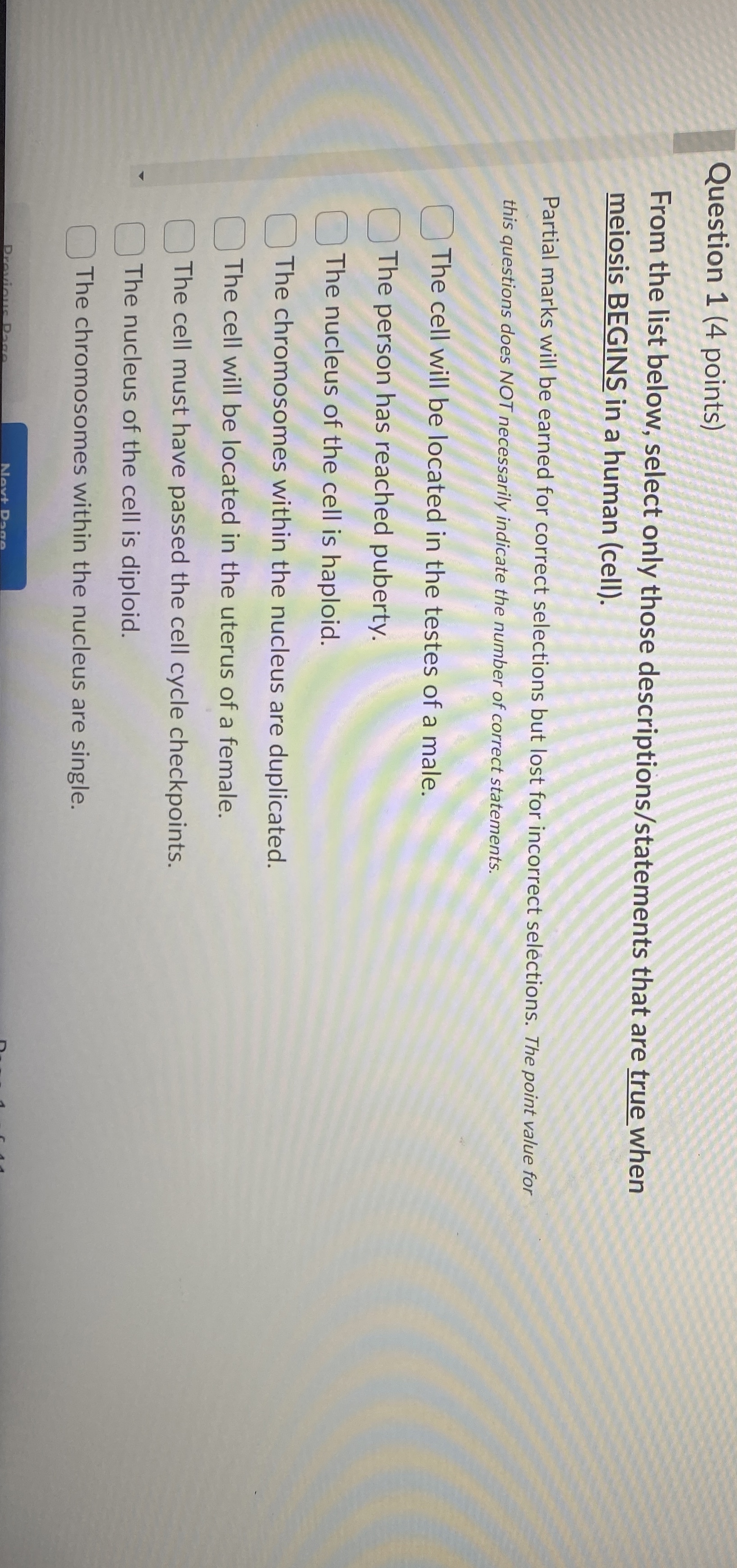 High Quality SOLUTION Question 1 (4 ﻿points)From the list below, select | Chegg.com