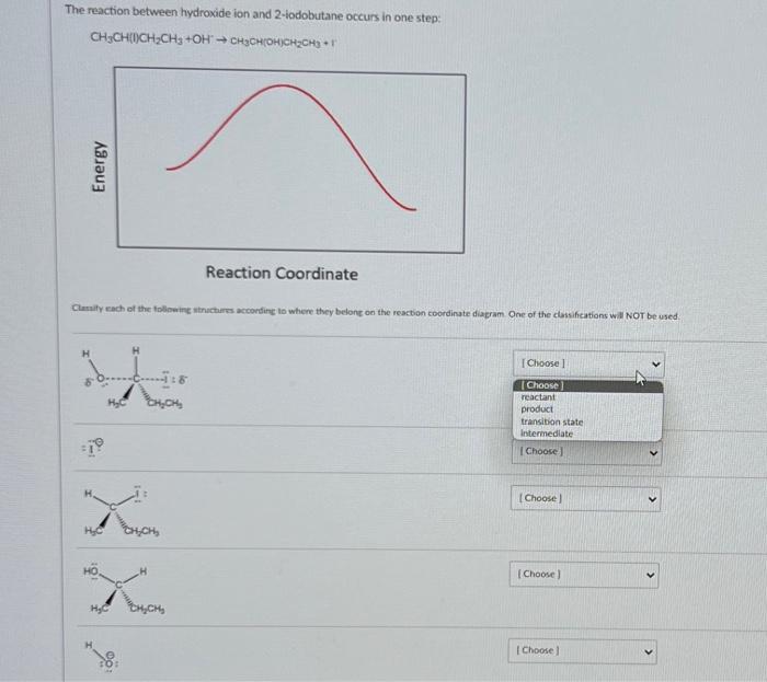 Solved The reaction between hydroxide ion and 2 -iodobutane | Chegg.com