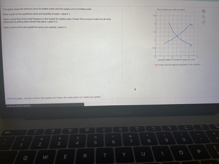 Solved ter shows the demand curve for bottled water and the | Chegg.com