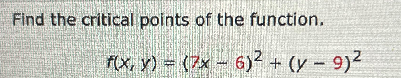 Solved Find the critical points of the | Chegg.com