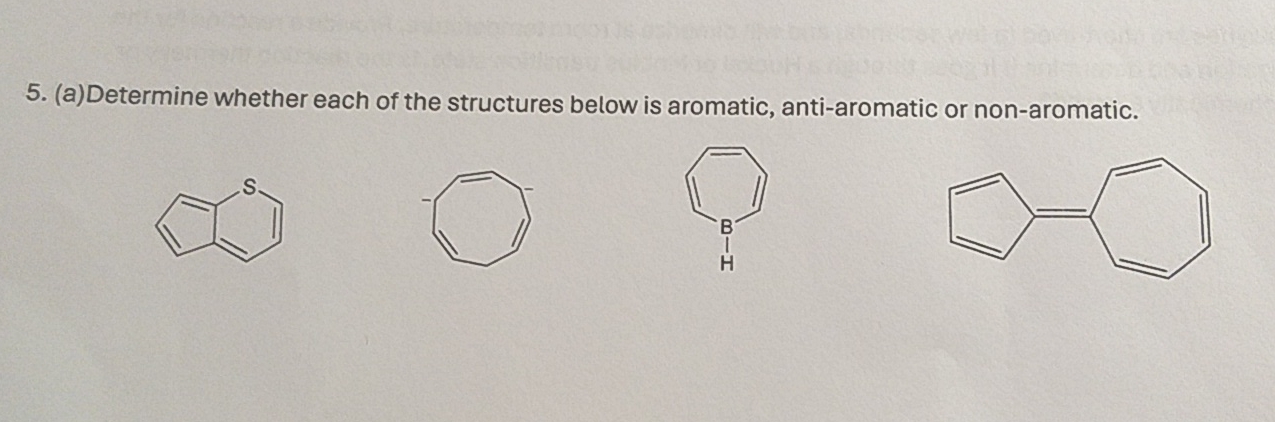 Solved (a)Determine whether each of the structures below is | Chegg.com