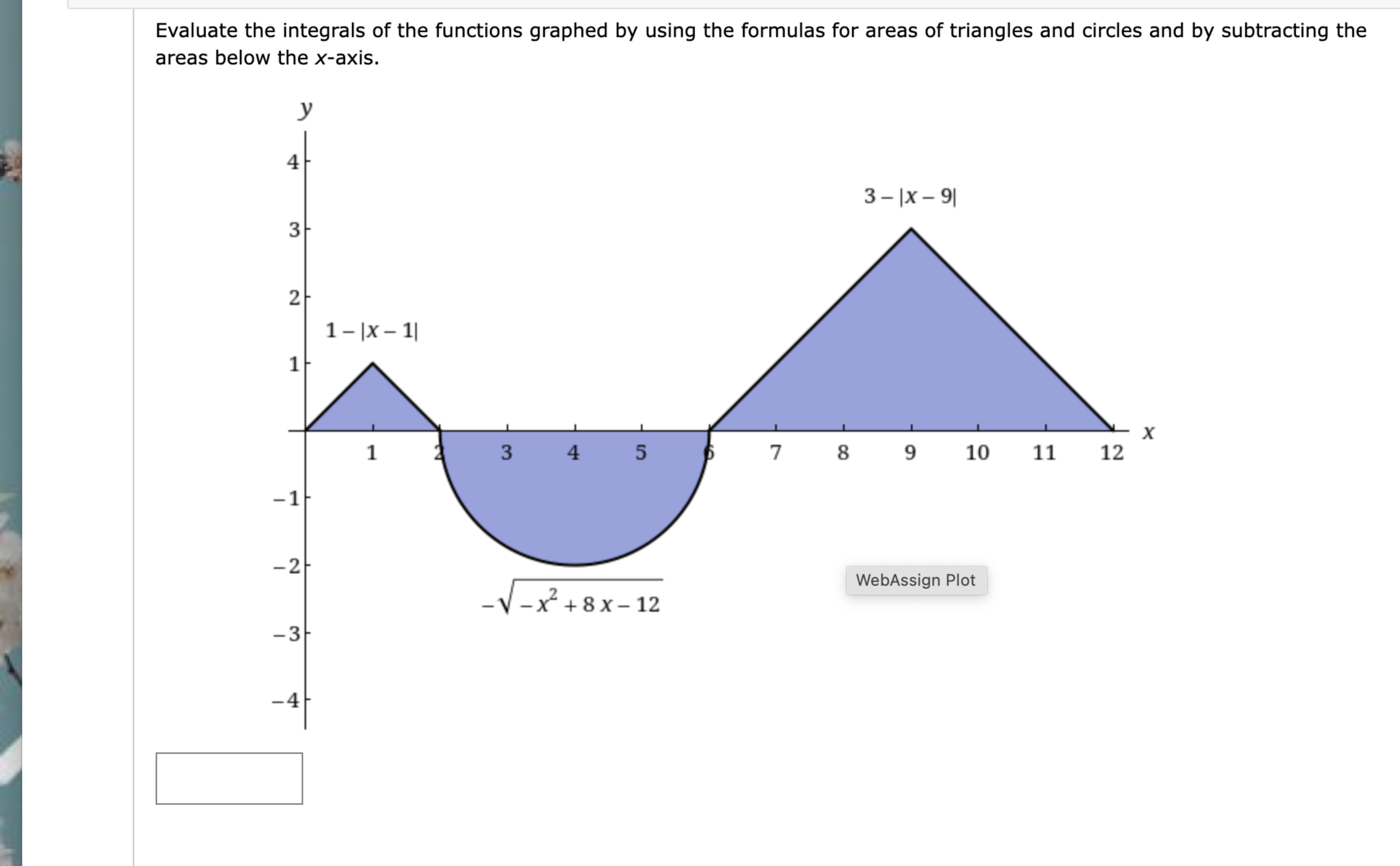 Solved Evaluate the integrals of the functions graphed by | Chegg.com