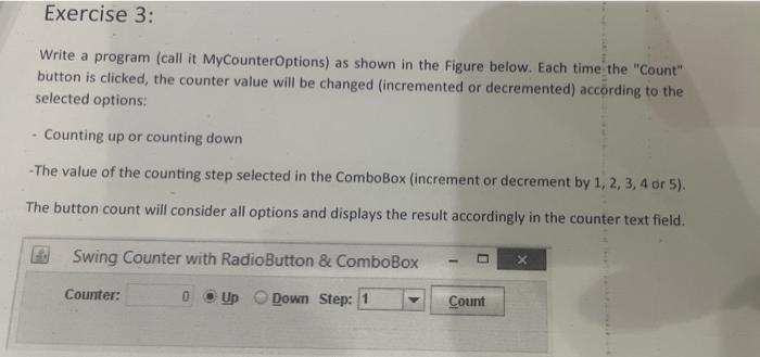 Solved Exercise 3: Write a program (call it | Chegg.com