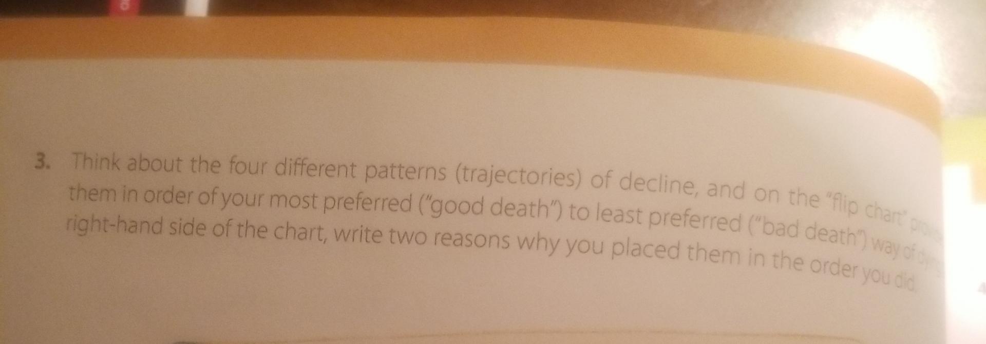 Solved Think about the four different patterns | Chegg.com