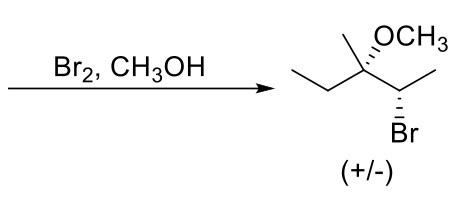 Solved Br2, CH3OH OCH 3 Br (+/-) | Chegg.com