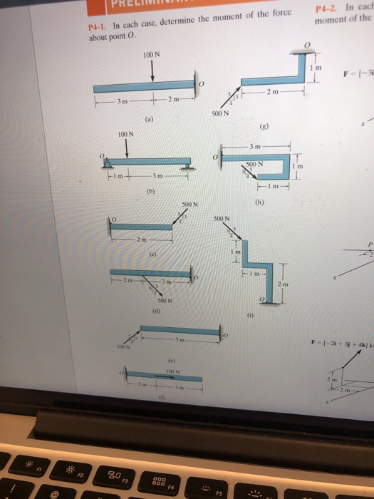 Solved PRELIIVIT P4-2 In each moment of the P4-1. In cach | Chegg.com