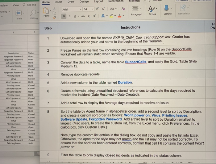 Solved Home Insert Draw Design Layout References Mailings | Chegg.com