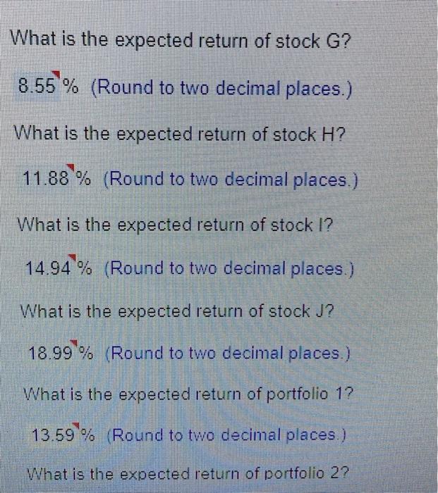 Solved Expected return of a portfolio using beta. The beta | Chegg.com