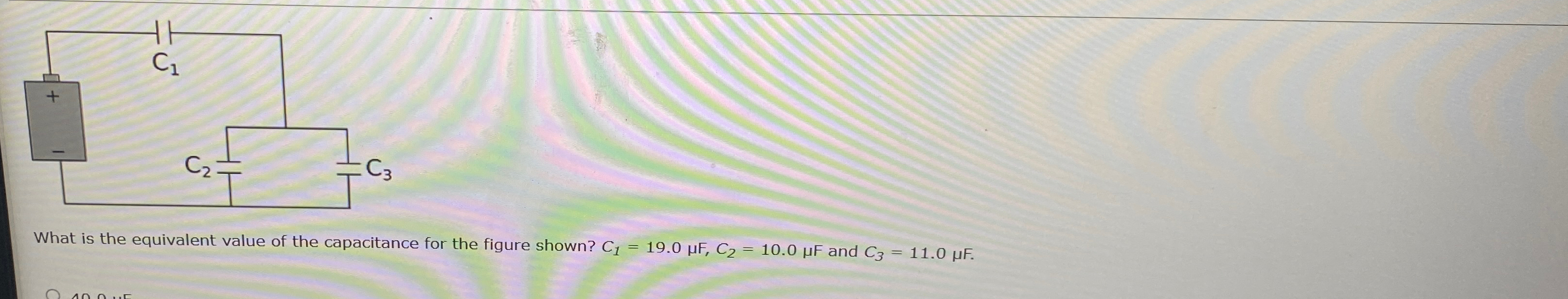 What is the equivalent value of the capacitance for | Chegg.com