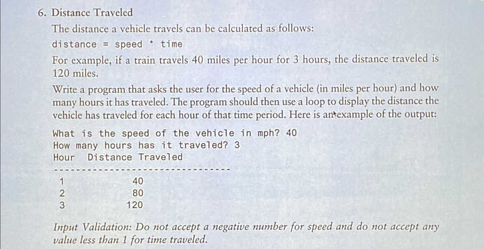 Solved Distance TraveledThe distance a vehicle travels can | Chegg.com