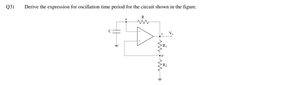 Solved Q3) ﻿Derive the expression for oscillation time | Chegg.com