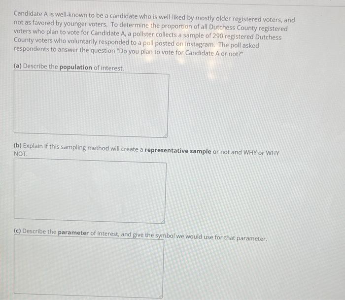 Solved Candidate A is well-known to be a candidate who is | Chegg.com