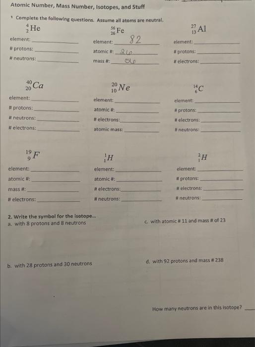 Solved 1 Complete the following questions. Assume all atoms | Chegg.com