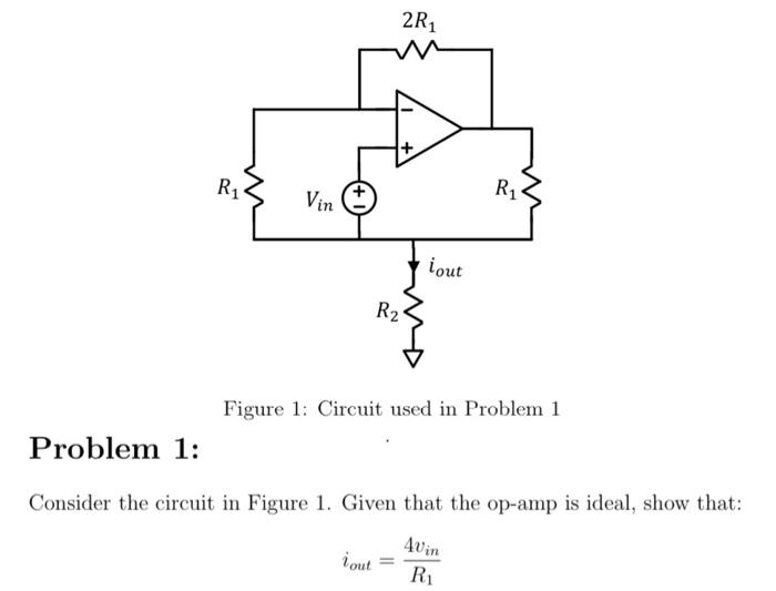 Solved Figure 1: Circuit used in Problem 1 Problem 1: | Chegg.com
