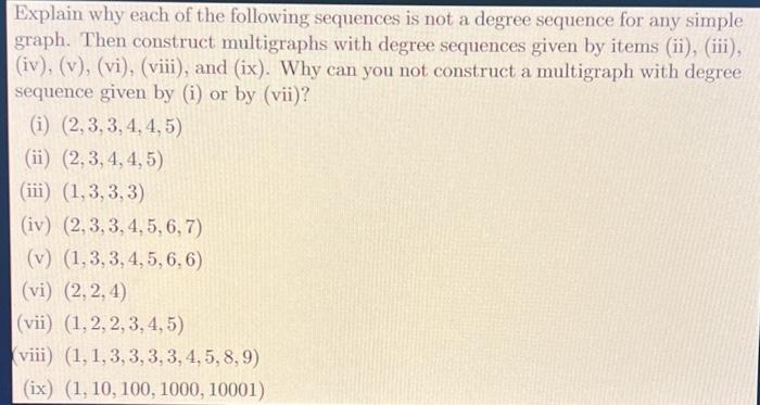 Solved Explain why each of the following sequences is not a | Chegg.com