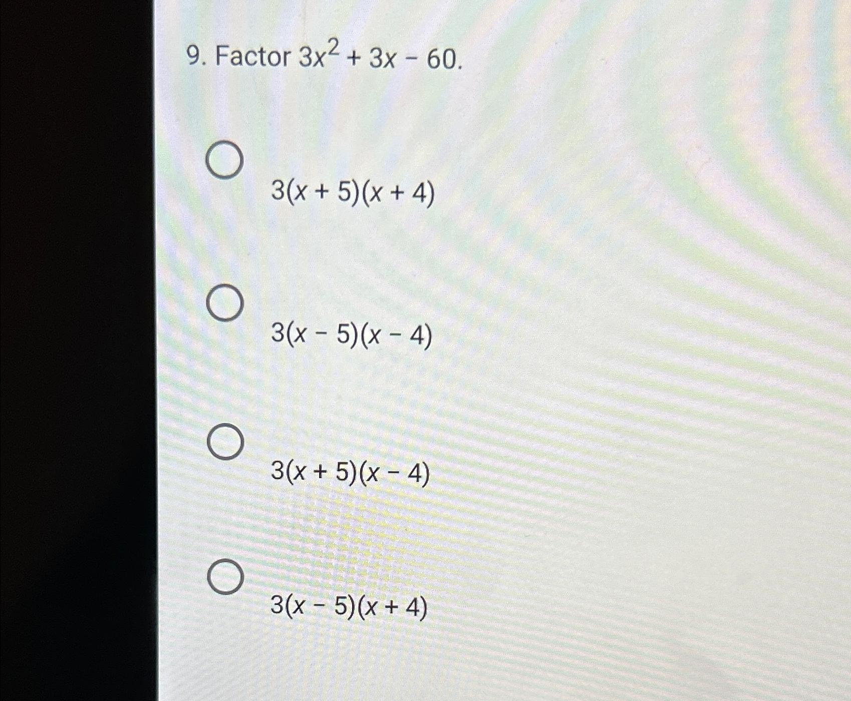 Solved Factor | Chegg.com
