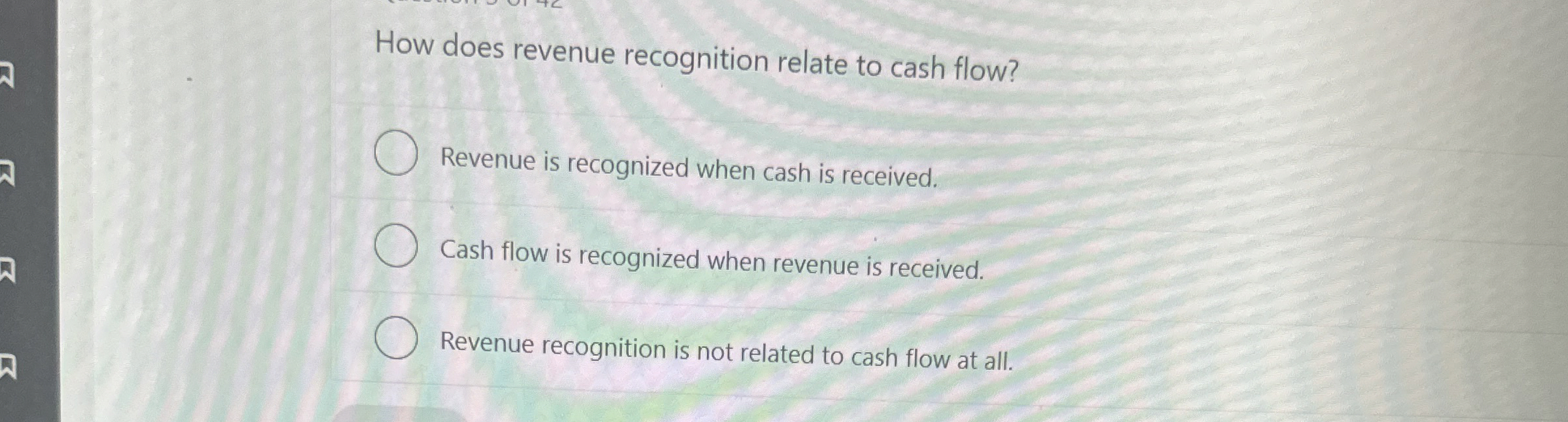 Solved How does revenue recognition relate to cash | Chegg.com