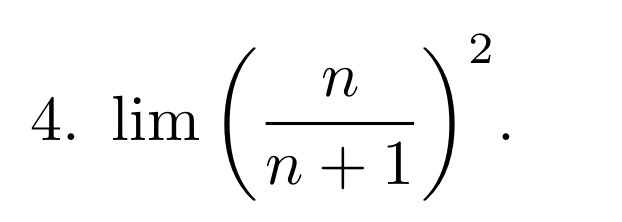 Solved 4. lim (n.)? | Chegg.com