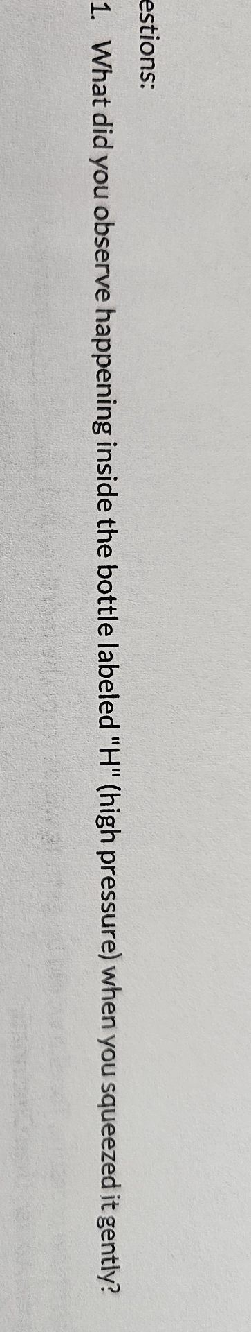 Solved estions:What did you observe happening inside the | Chegg.com