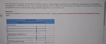 Solved were $9,400 ﻿and $71,400 ﻿ard for work In process | Chegg.com