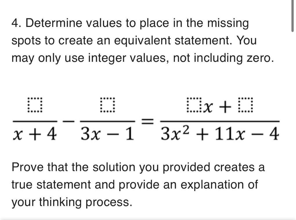 Solved Determine values to place in the missingspots to | Chegg.com Solved Determine values to place in the missingspots to | Chegg.com