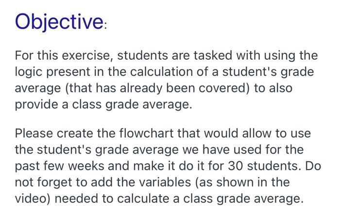 Solved Help me create a flowchart to calculate a students | Chegg.com