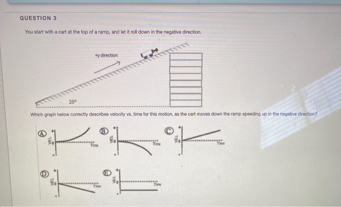 Solved QUESTION 3 You start with a cart at the top of a | Chegg.com