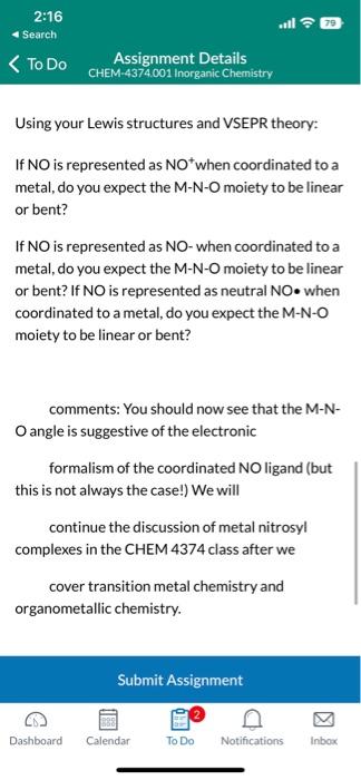 1 Use Lewis Structures And Vsepr Theory To Explain