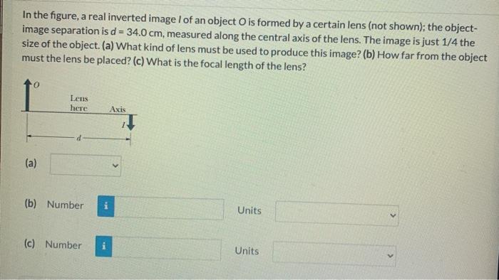 Solved In the figure, a real inverted image 1 of an object | Chegg.com