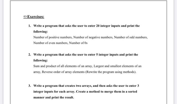 Solved Exercises 1 Write A Program That Asks The User To 