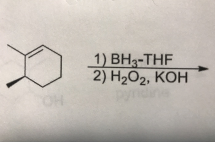 Solved 1) BH3-THE 2) H2O2, KOH | Chegg.com