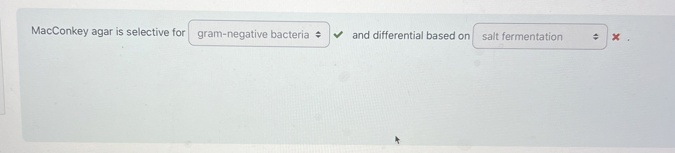 MacConkey agar is selective forgram-negative | Chegg.com