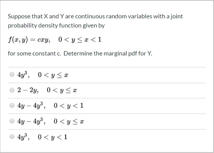 Solved Suppose that X and Y are continuous random variables | Chegg.com