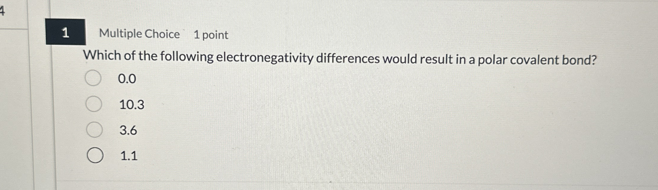 High Quality SOLUTION 1Multiple Choice1 ﻿pointWhich of the following | Chegg.com