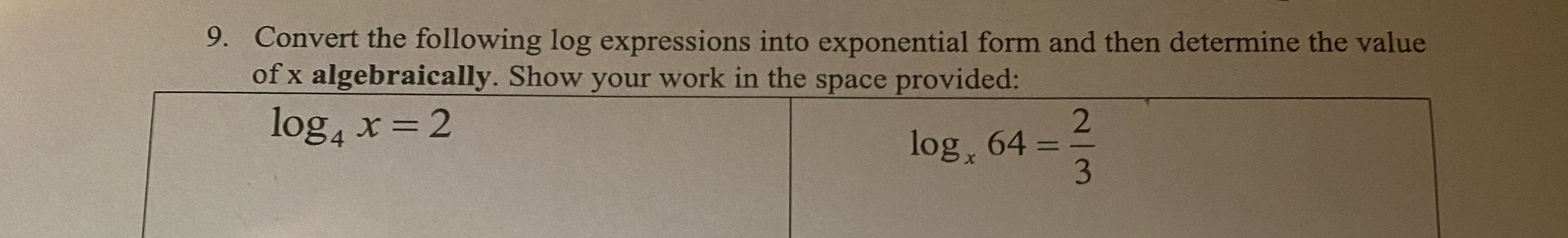 Solved Convert the following log expressions into | Chegg.com