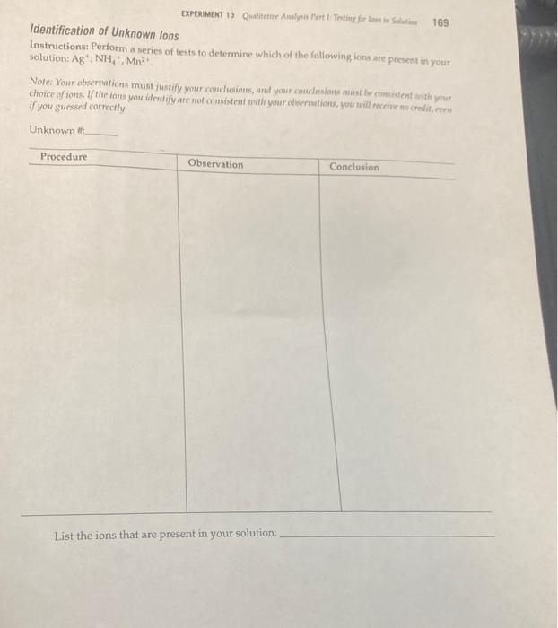 Solved EXERCISE 13 Worksheet Instructions: For each | Chegg.com