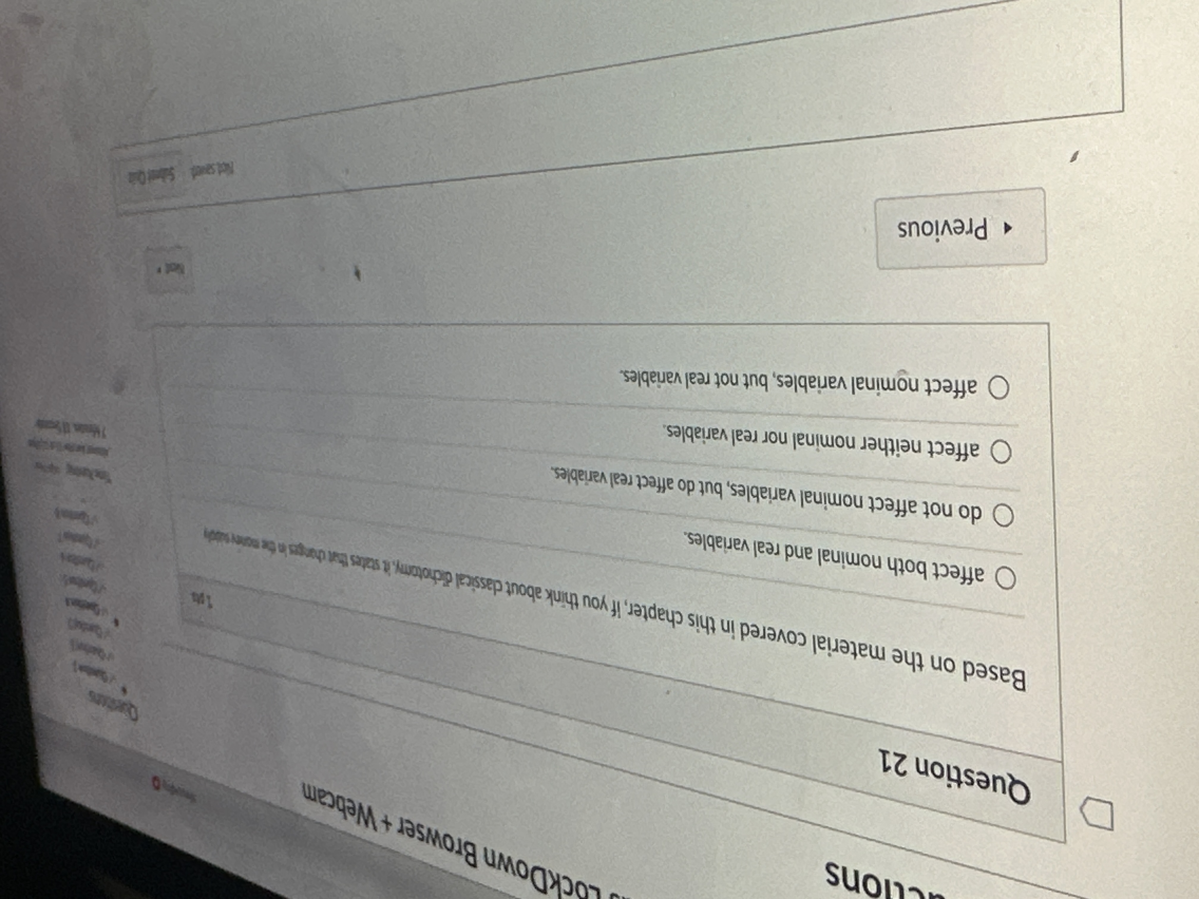 High Quality SOLUTION Question 21affect both nominal and real variables.do | Chegg.com