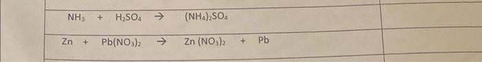 Solved \begin{tabular}{l} NH3+H2SO4→(NH4)2SO4 \\ \hline | Chegg.com