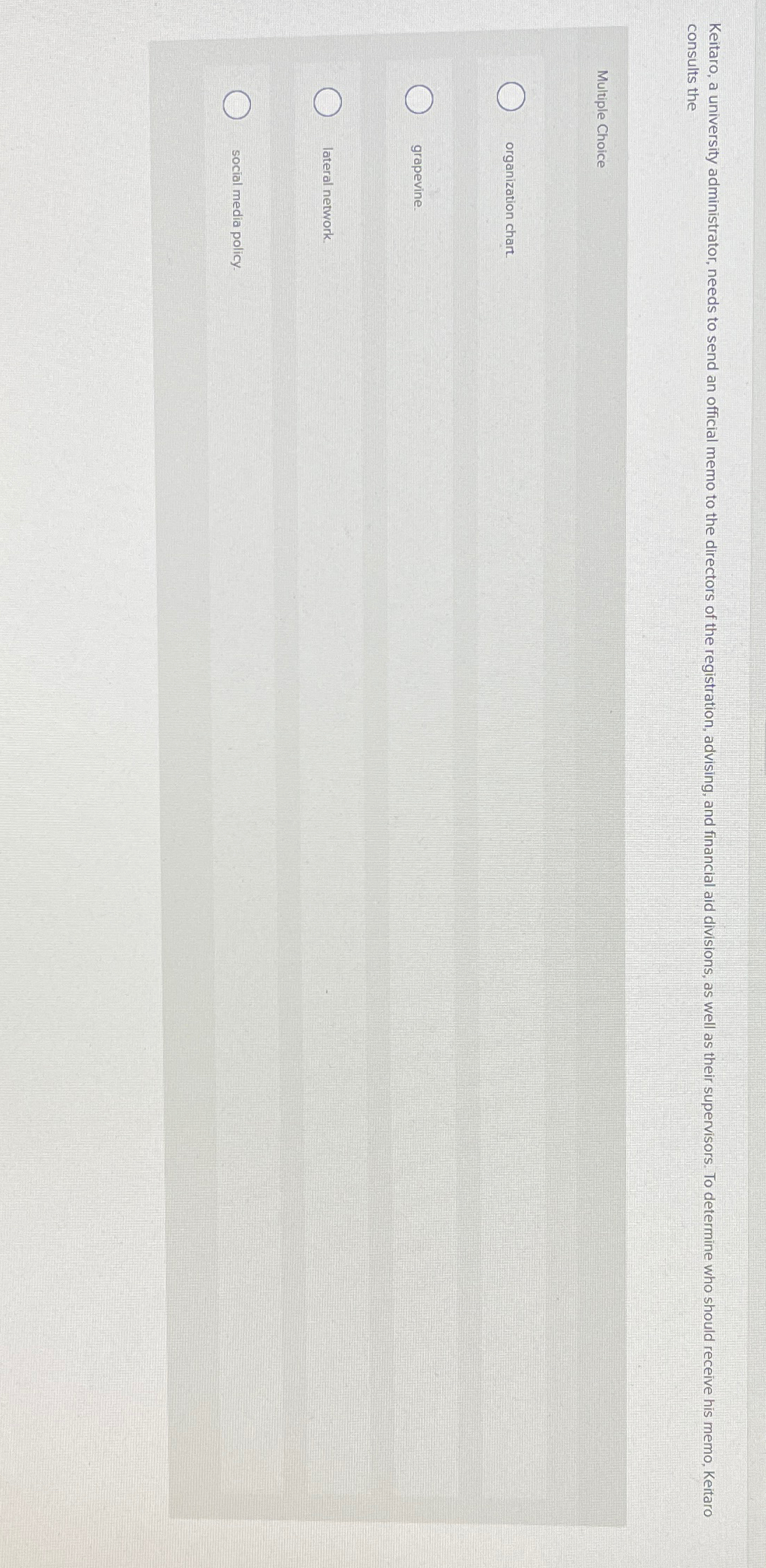 Solved consults theMultiple Choiceorganization | Chegg.com