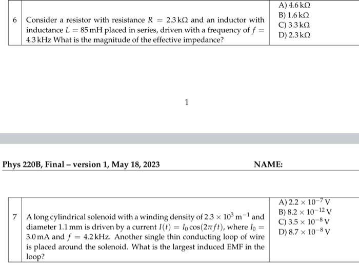 Solved 1 -version 1, May 18, 2023 | Chegg.com